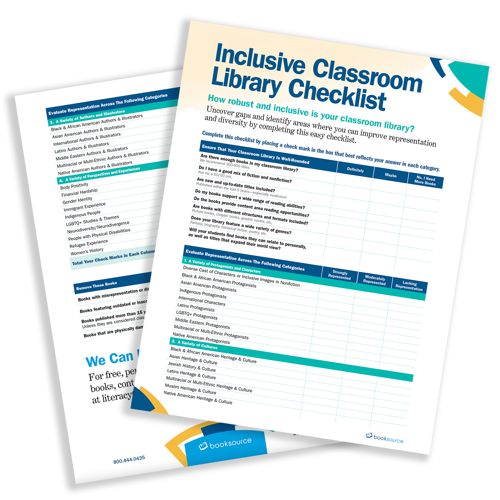 Free Download! Inclusive Classroom Library Checklist