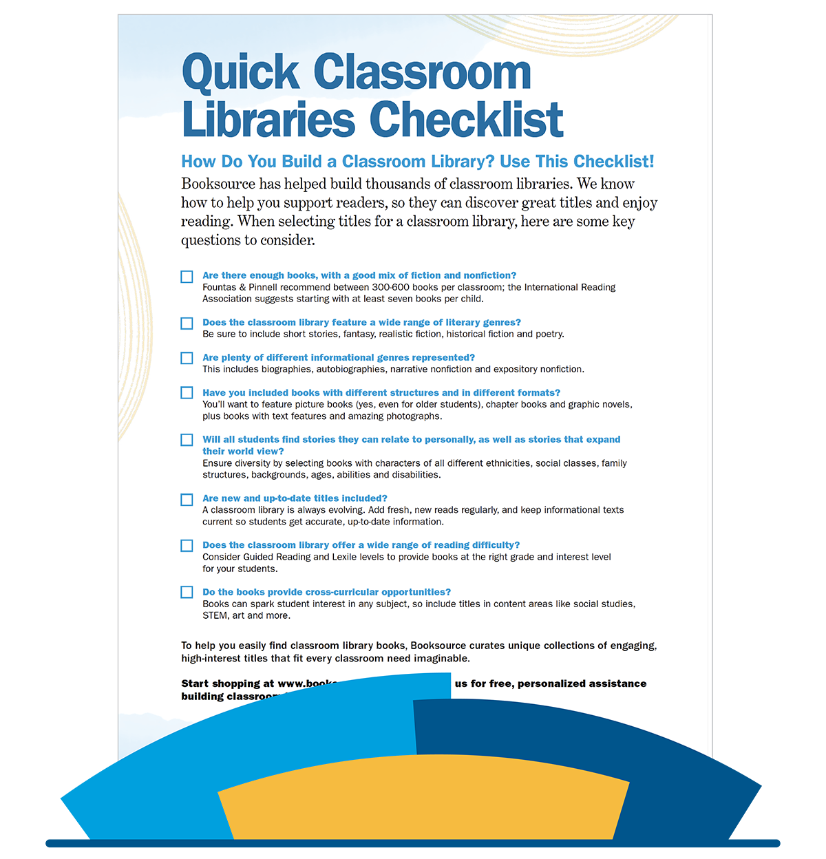 Classroom Library Checklist